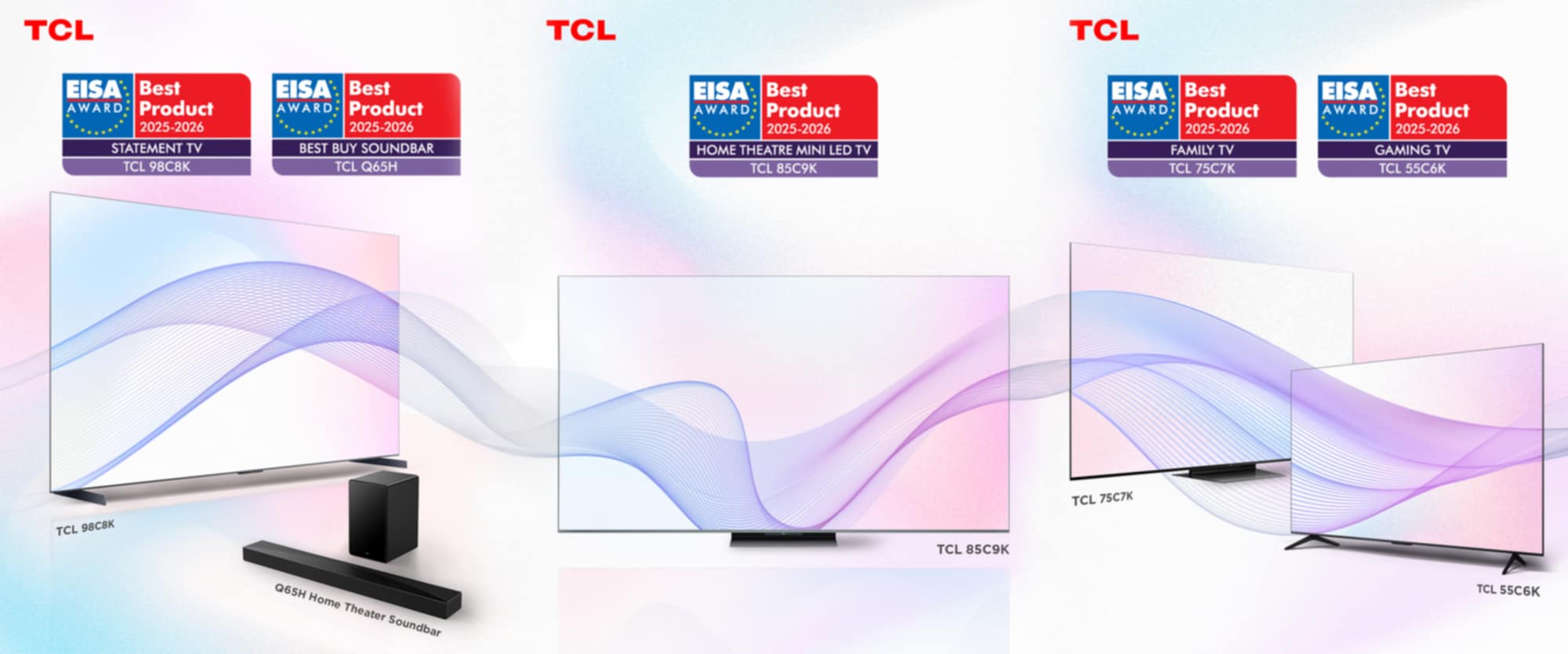 TCL Earns Five (5) EISA Awards, Honored for Excellence in Large-Screen ...